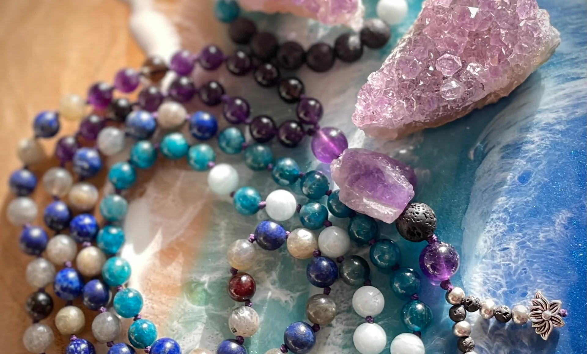 Beautiful handmade crystal bracelets